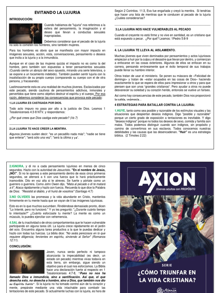 Jóvenes: Vence la Lujuria | PDF | Lujuria | Pecado
