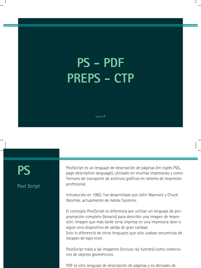 Intro PS-PDF-PREPS-CTP | PDF | Ingeniería Informática | Software de la ...