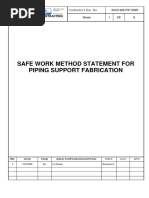 Method Statement For Welding of I-Beam Structures Revised | PDF | Welding | Construction