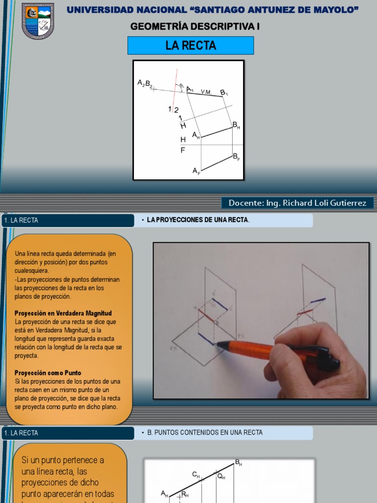 La Recta | PDF | Pendiente | Línea (geometría)