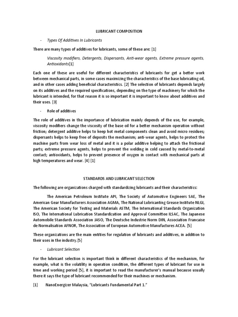 Essential Lubricant Additives Guide | PDF | Lubricant | Oils