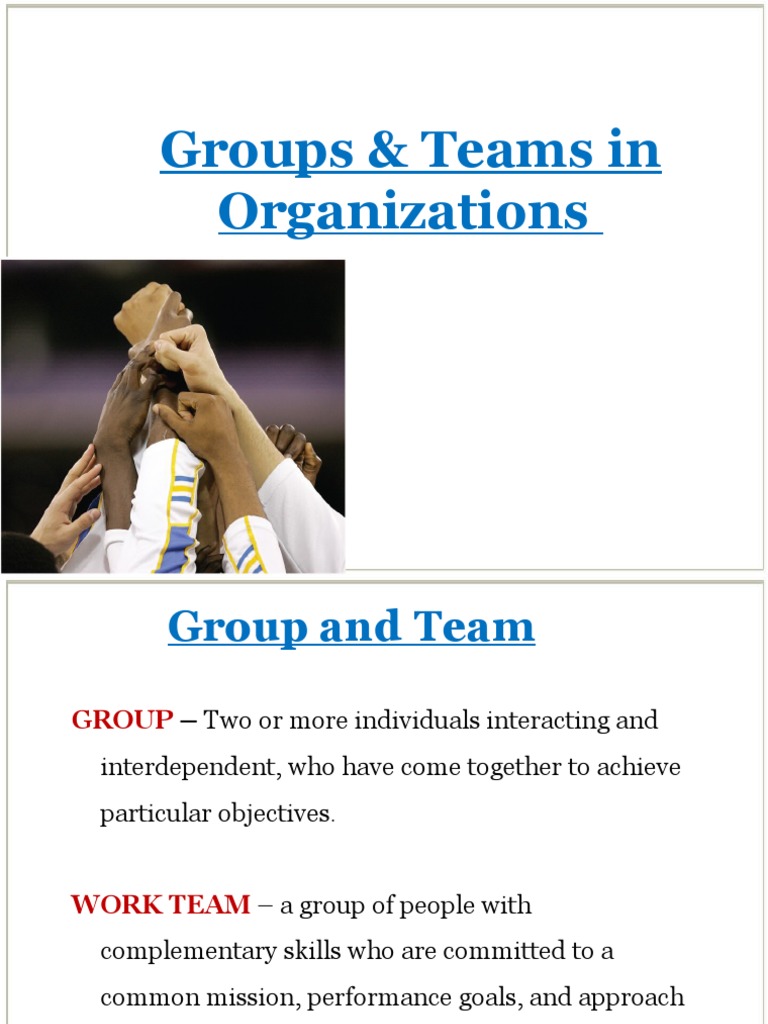 Groups & Teams in Organizations | PDF | Deviance (Sociology) | Conformity