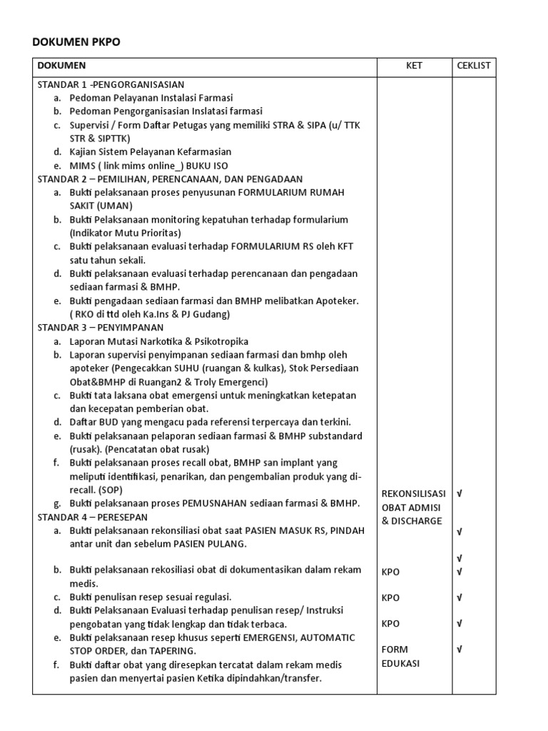 Dokumen Pkpo | PDF