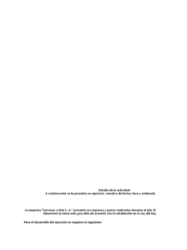 Cálculo de Renta Neta Gravable 2018 | PDF | Impuesto sobre la renta ...