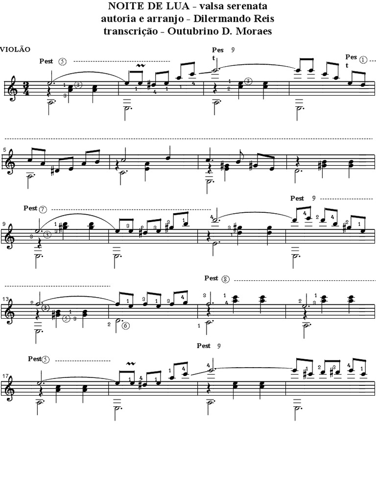 Dilermando Reiss - NOITE - DE - LUA | PDF