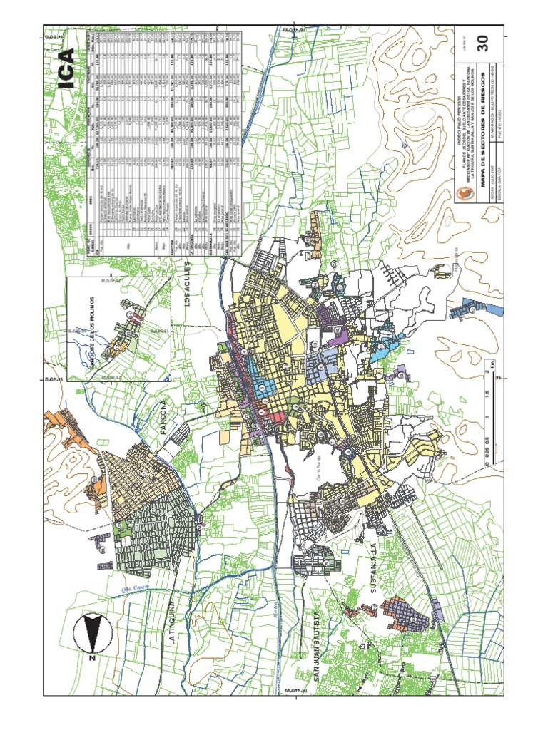 Mapa de Riesgos en Ica y Distritos | PDF | Desastres