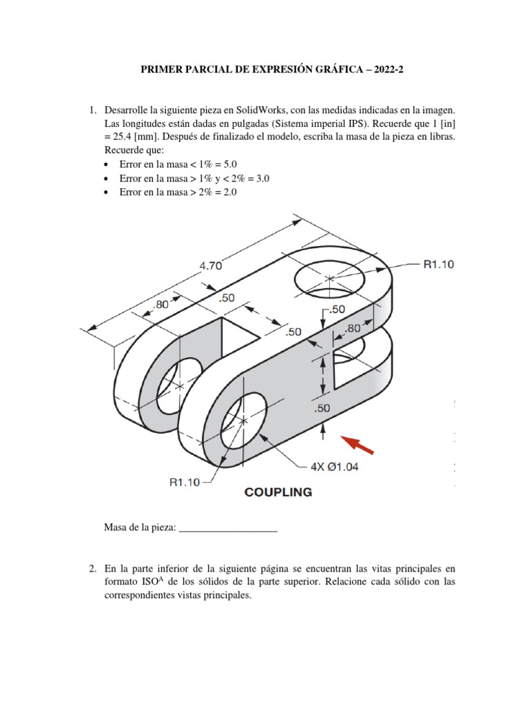 Parcial 1 - Expresión Gráfica | PDF