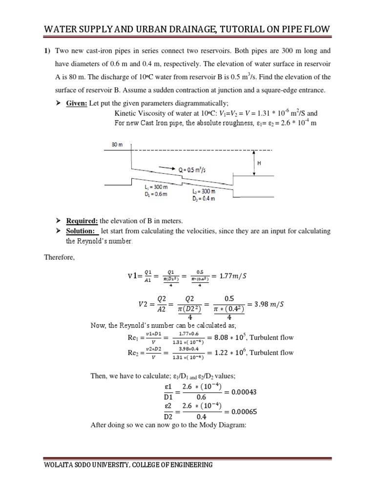 Tutorial Questions & Answers - Final | PDF | Pump | Hydrology