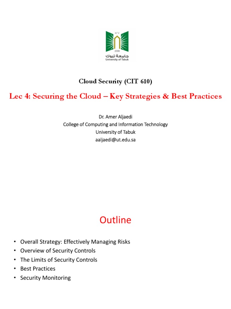 Lec 4 Pdf Cloud Computing Computer Security