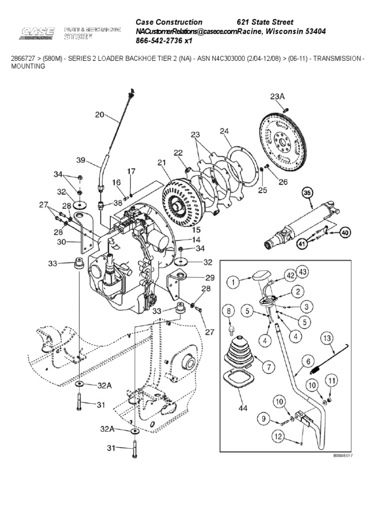 Transmission Mounting and Component Replacement Guide for Case 580M ...