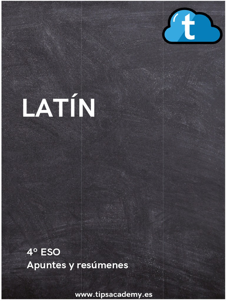 Apuntes Latin 4 ESO | PDF | Morfología Lingüística | Gramática