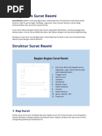 Bagian-Bagian Surat Resmi Beserta Contoh | PDF