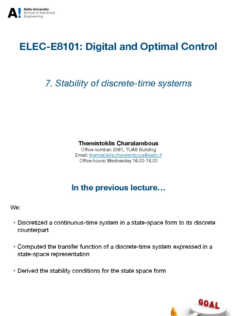 6 Stability of Discrete-Time Systems - Complete | PDF | Stability Theory | Mathematical Physics