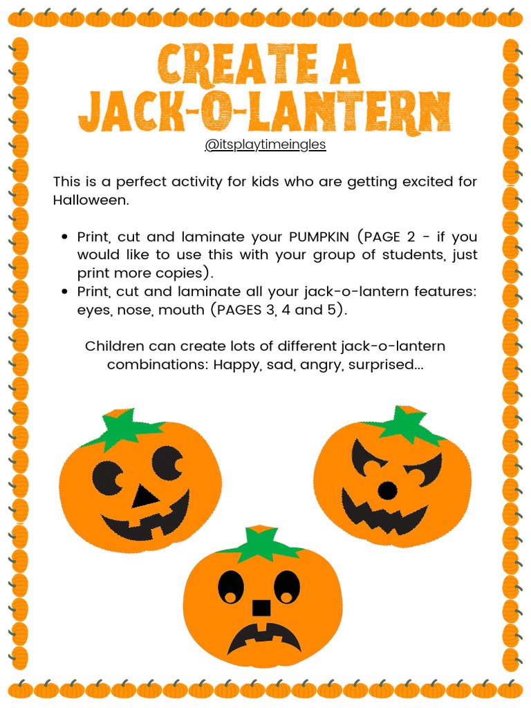 Create A Jack-O-Lantern | PDF