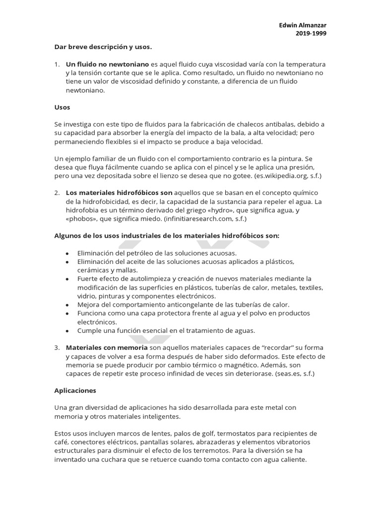 Edwin Almanzar - Materiales de Punta II | PDF | Elementos químicos ...