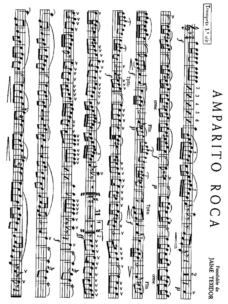 Amparito Roca - Trompeta 1 | PDF