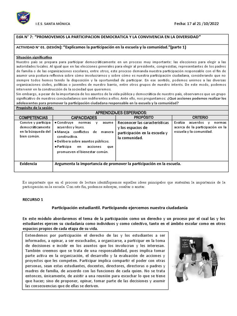4to EDA 7 ACT. 1. DPCC 2022 | PDF | Democracia | Ideologías políticas
