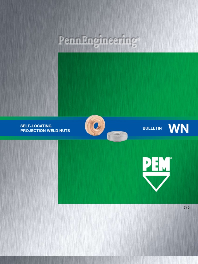Self-Locating Projection Weld Nuts Bulletin | PDF | Welding | Construction