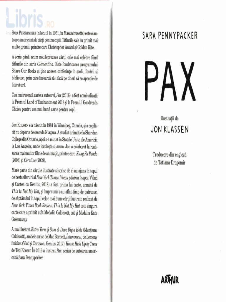 Pax Sara Pennypacker Pdf