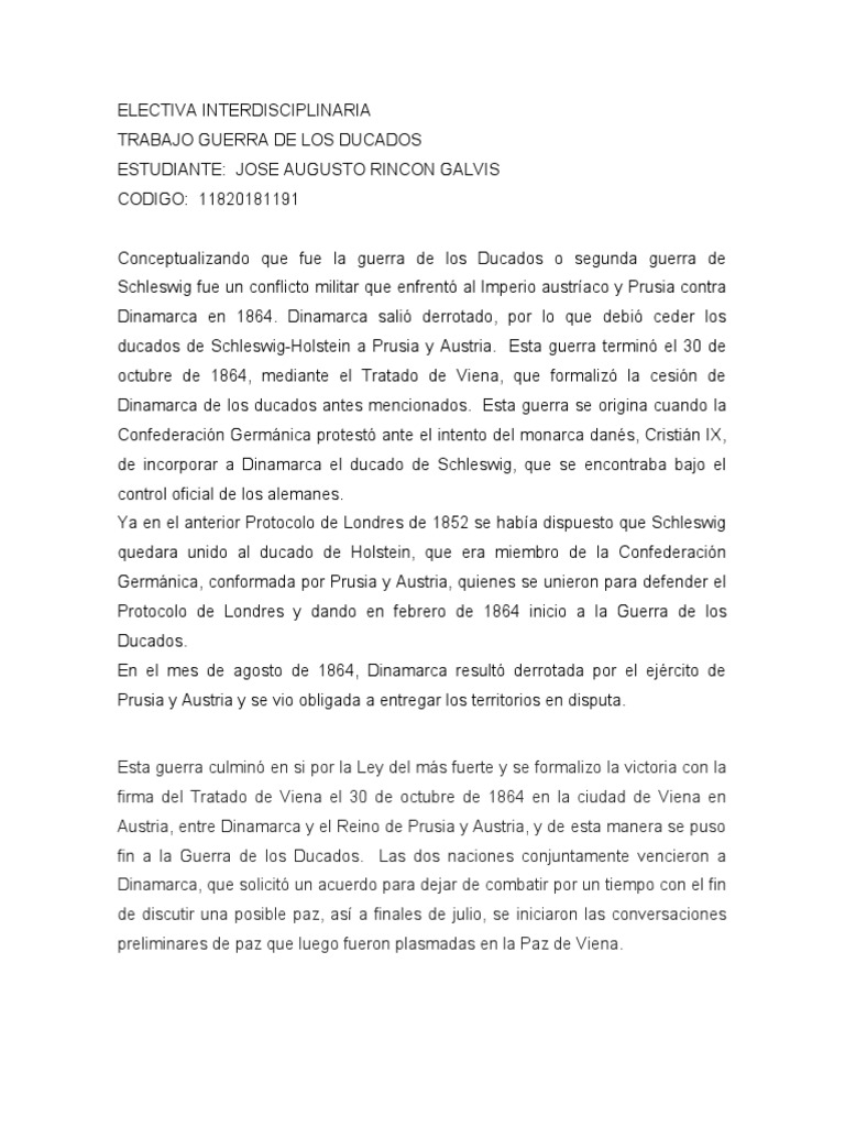 Guerra de Los Ducados | PDF | Europa | Militar