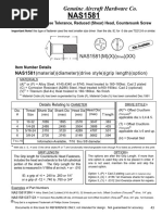 Nas1580 Nas1581 | PDF