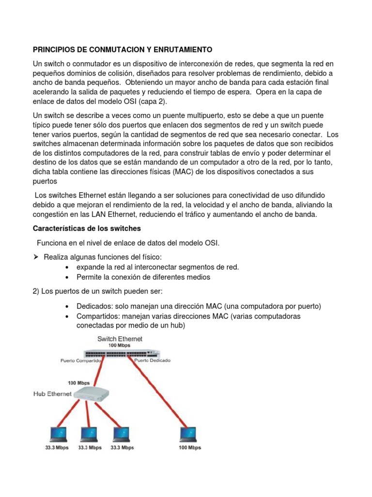 Principios de Conmutacion y Enrutamiento | PDF | Conmutador de red | Enrutador (Computación)
