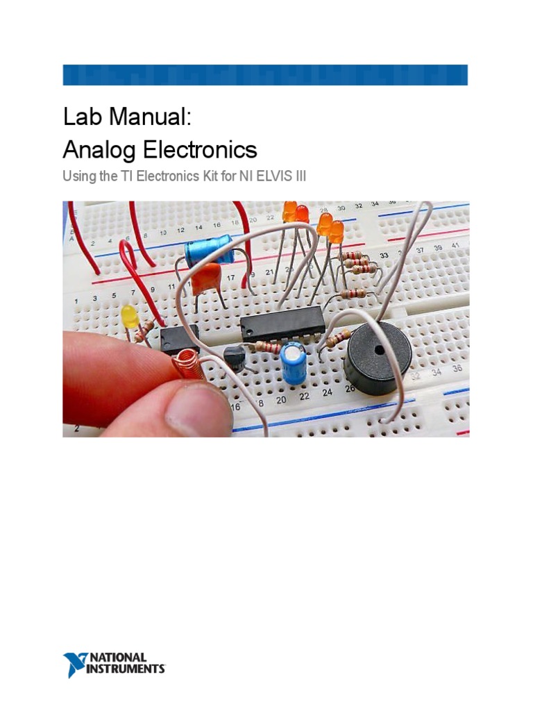 LabManual AnalogElectronics | PDF | Diode | Rectifier