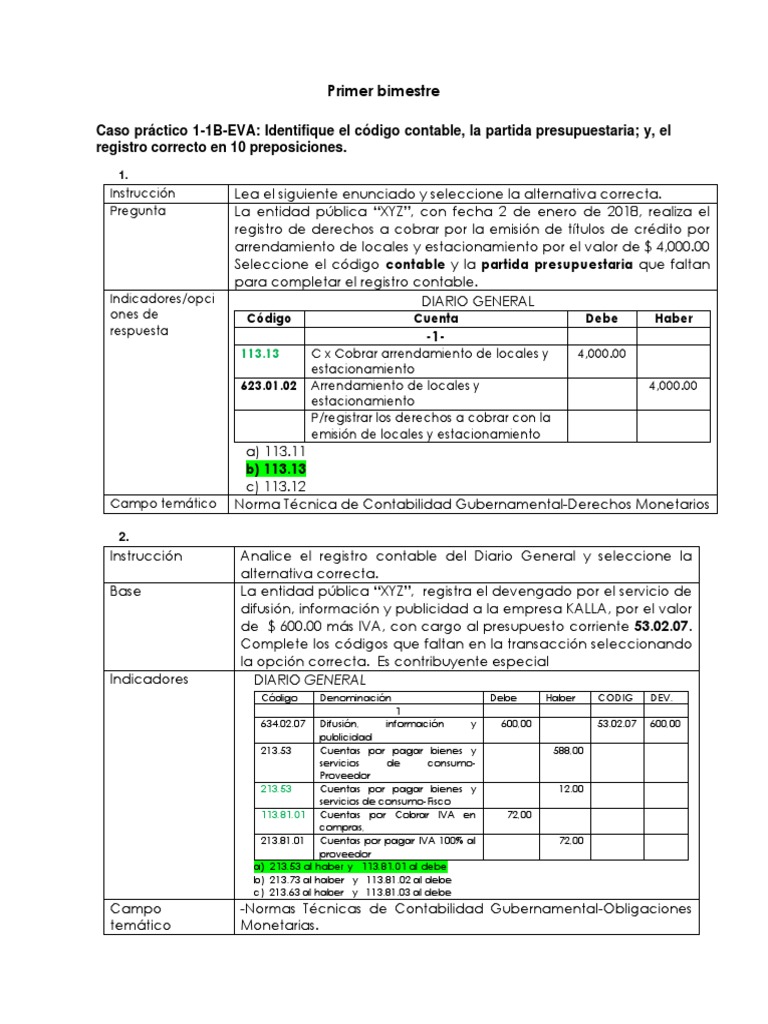 Annotated-Nayeli Asanza Caso Práctico 1 Contabilidad Gubernamental ...