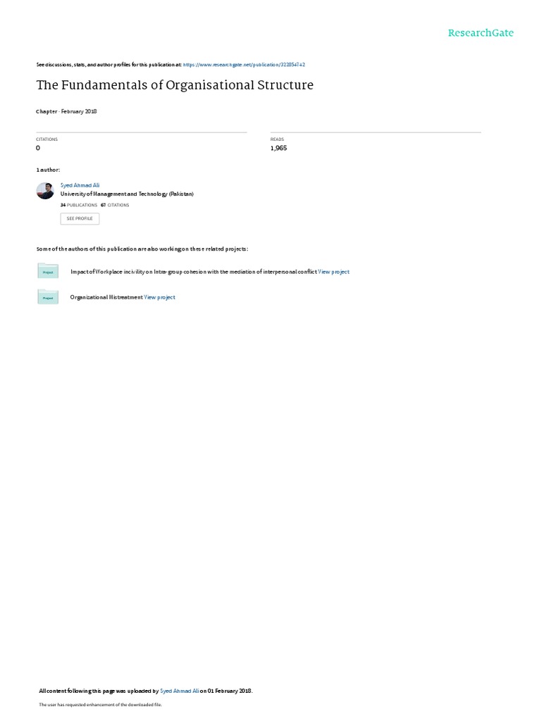 Chapter3 TheFundamentalsofOrganisationalStructure | PDF ...