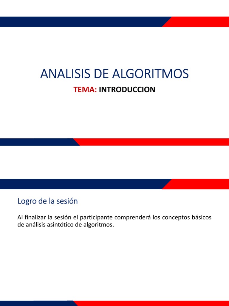 01 Analisis de Algoritmos 1 2 | Descargar gratis PDF | Algoritmos ...