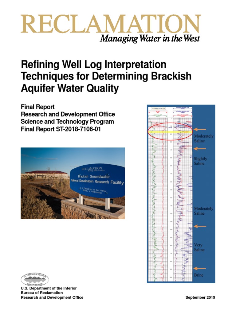 Refining Well Log Interpretation Techniques For Determining Brackish ...