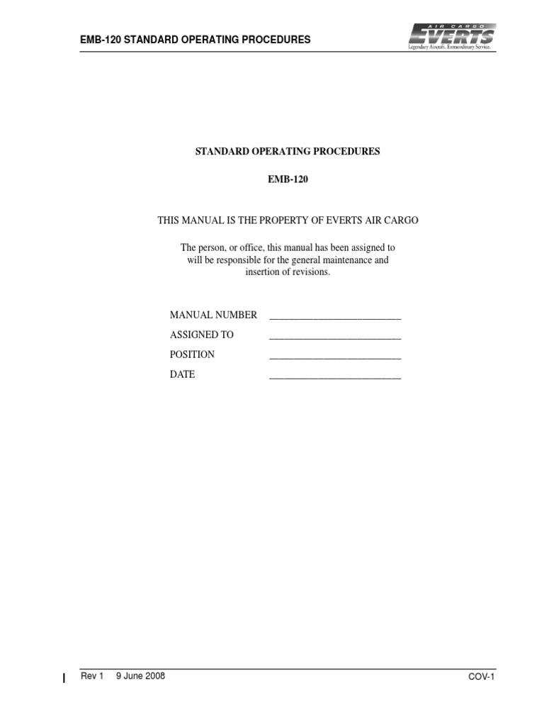 Emb-120 Sop | PDF | Baggage | Aeronautics