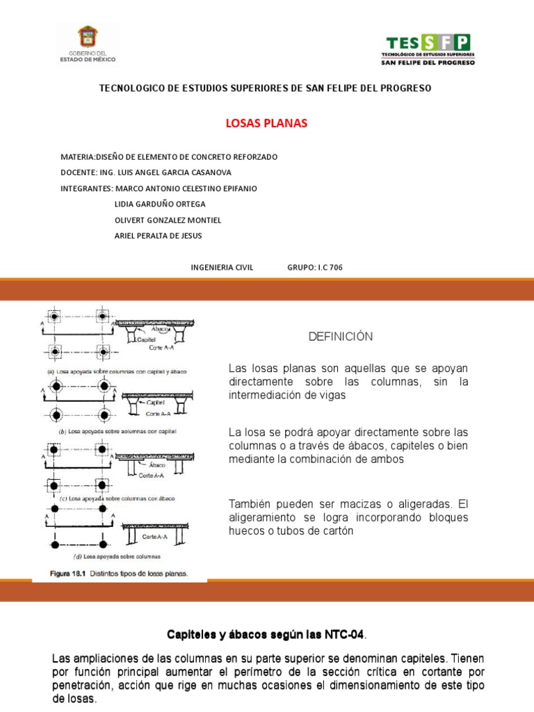 Losas Planas | PDF | Viga (Estructura) | Doblar