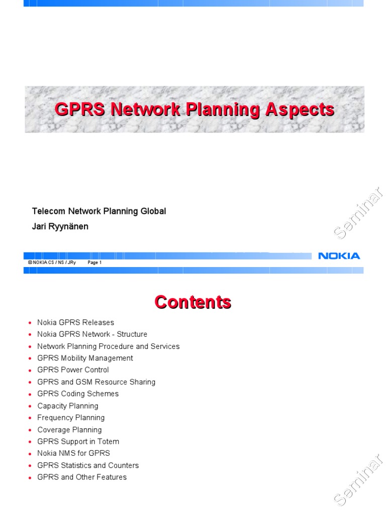 GRPS NW Planning | PDF | General Packet Radio Service | Radio Resource ...