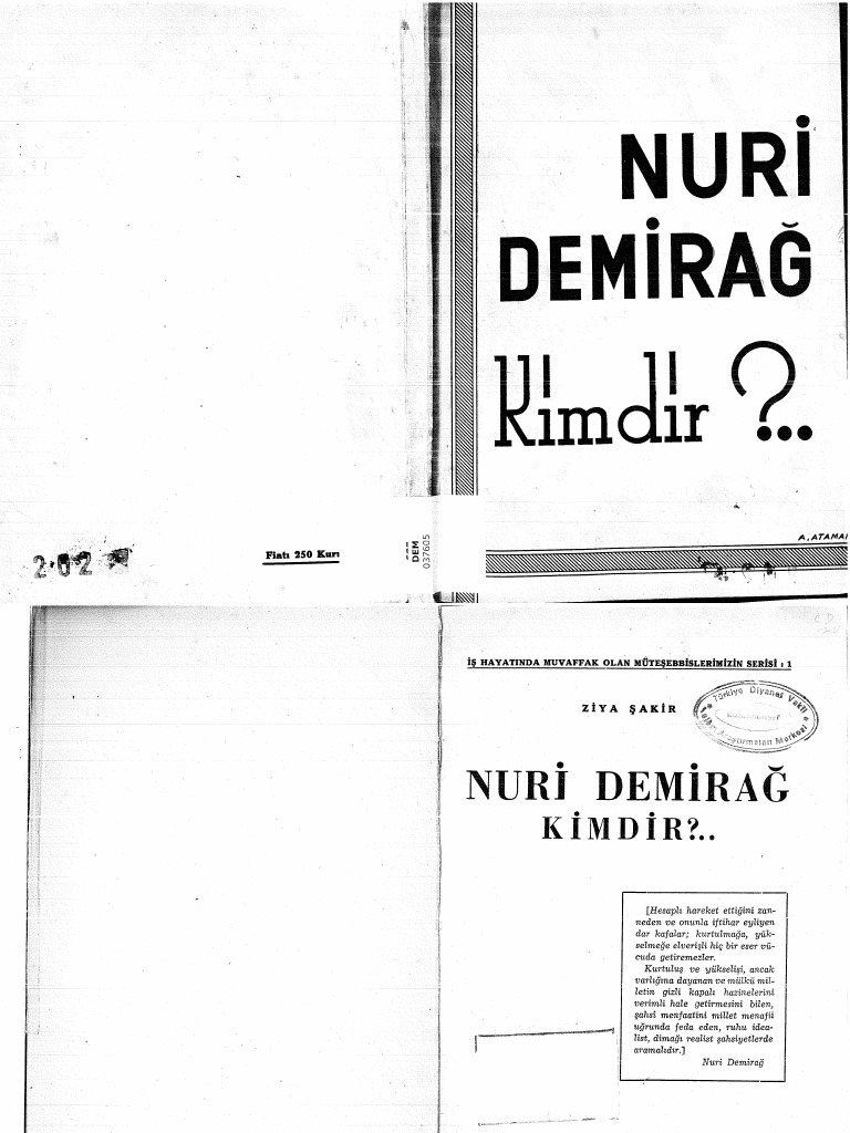 Nuri Demirag Kimdir Ziya Shakir 1947 200s | PDF