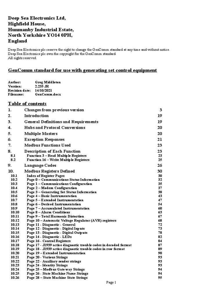 Gen Comm | PDF | Programmable Logic Controller | Instrumentation