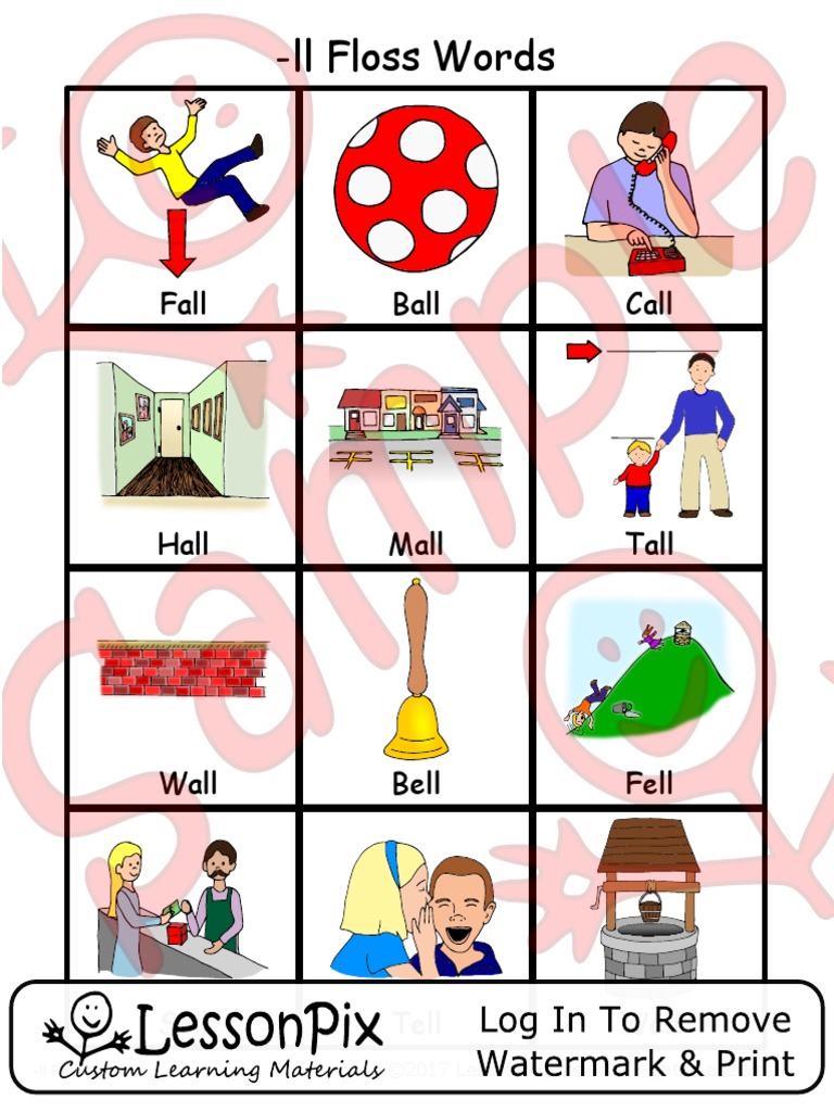 LL Floss Words-Material - 3635060 | PDF