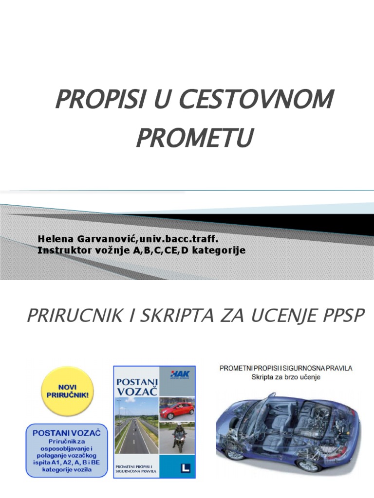 01 - Propisi - PPT NOVO1 | PDF