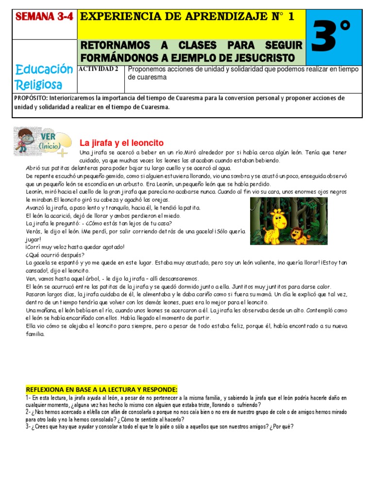 SEMANA 3,4-Tercero | PDF