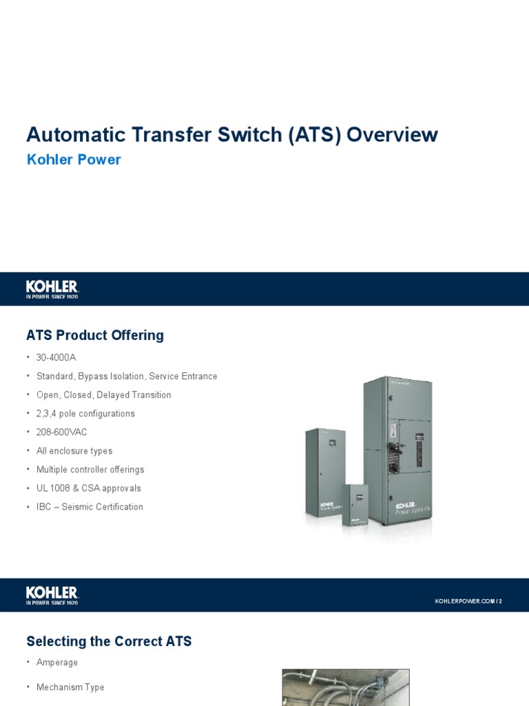 ATS Presentation | PDF | Electricity | Power (Physics)