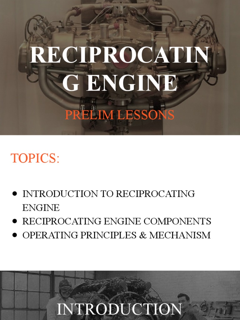 RECIPROCATING ENGINE | PDF | Piston | Internal Combustion Engine