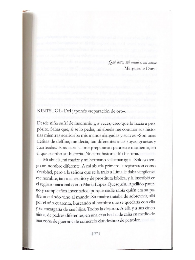 Ex. Parcial - Cuento - KINTSUGI - ROMINA PAREDES | PDF