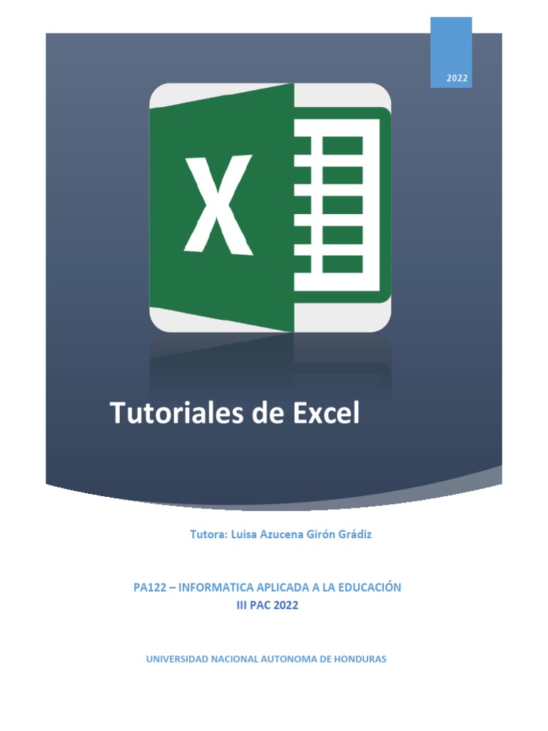 Tutoriales de Excel - III-PAC-2022 | PDF