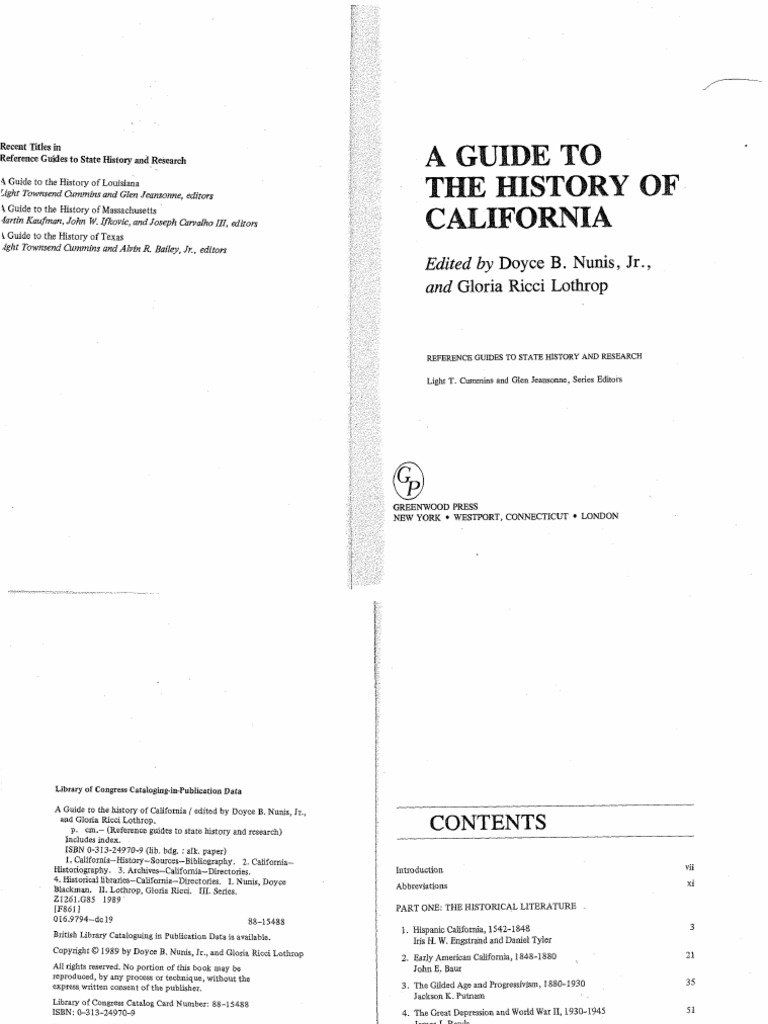 A Guide To The History of California | Download Free PDF | California ...