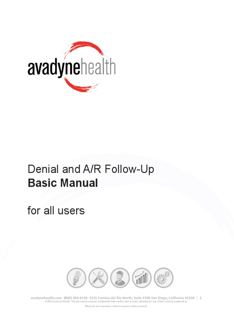 Denial and AR Basic Manual v2 | PDF | Computer File | Information