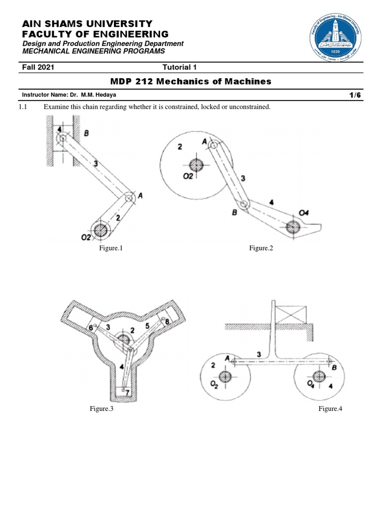 Exercise 1 | Download Free PDF | Axle | Rotation Around A Fixed Axis