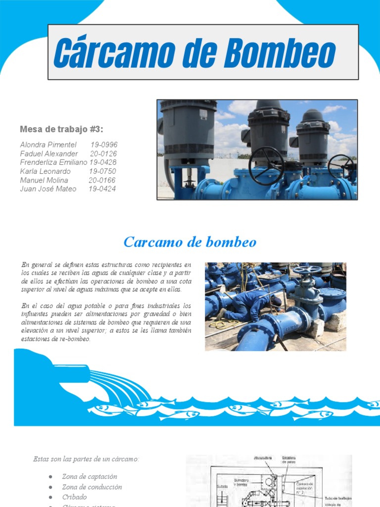 Cárcamo de Bombeo - Mesa de Trabajo 3 | PDF | Bomba | Agua