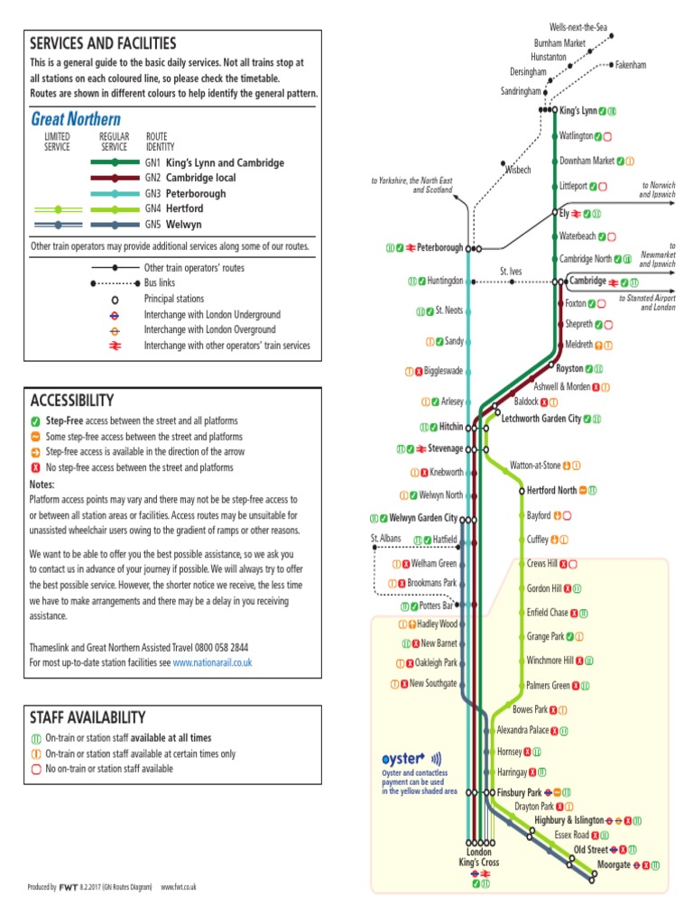 Great Northern Route Map | PDF | Rail Transport | Public Transport