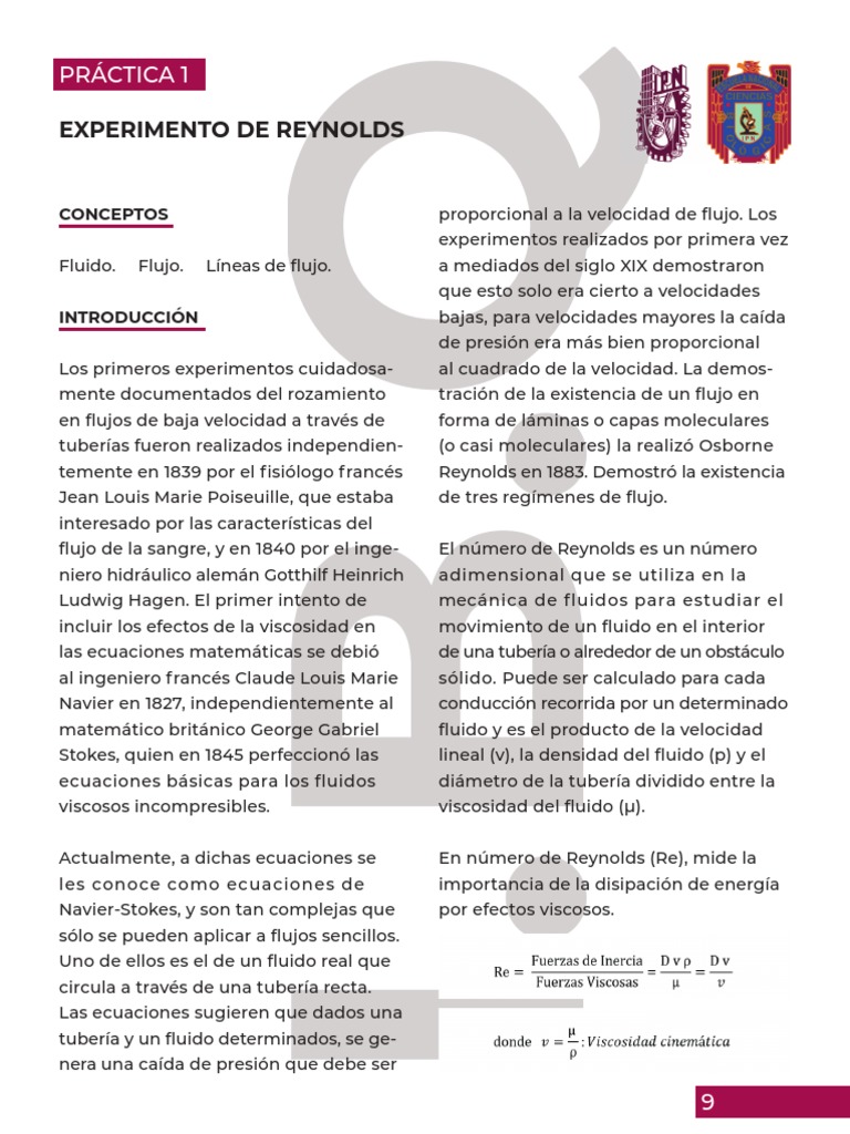 p1 Momento2018 | PDF | Numero Reynolds | Viscosidad