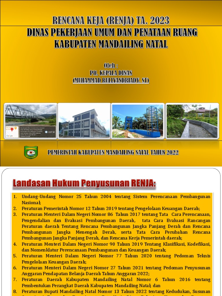 Expose Renja Dinas Pupr Ta. 2023 | PDF